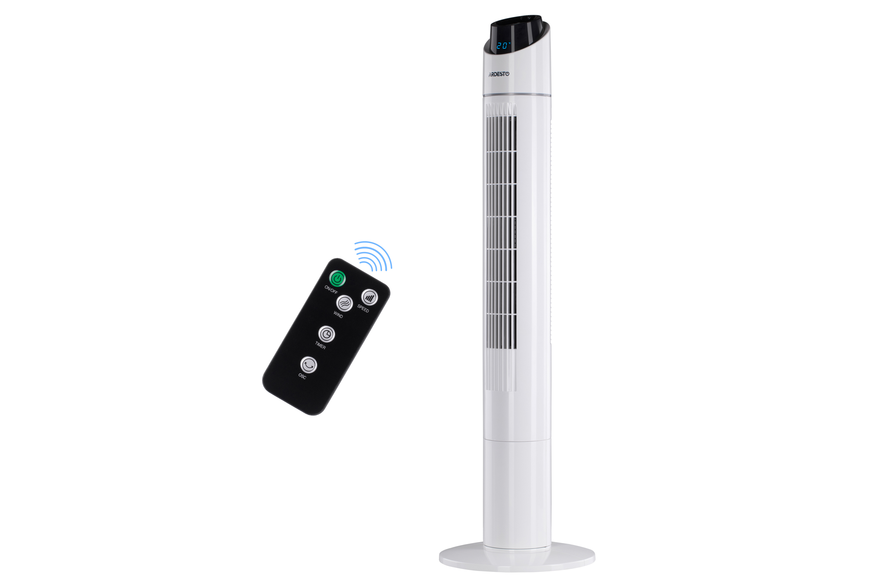 Column Fan with remote control Ardesto FNT-R44X1W - ARDESTO