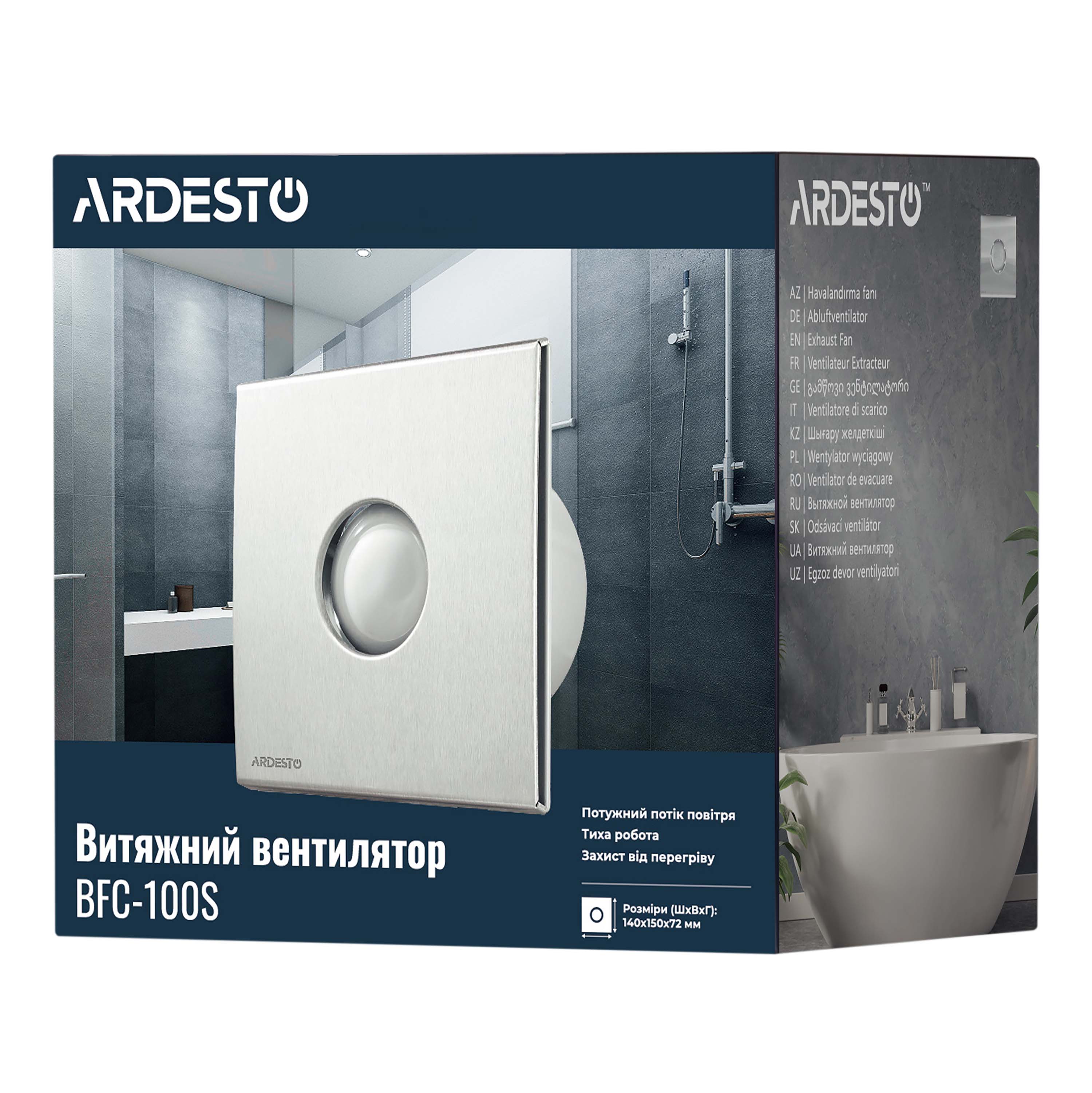 Exhaust Fan ARDESTO BFC-100S - ARDESTO