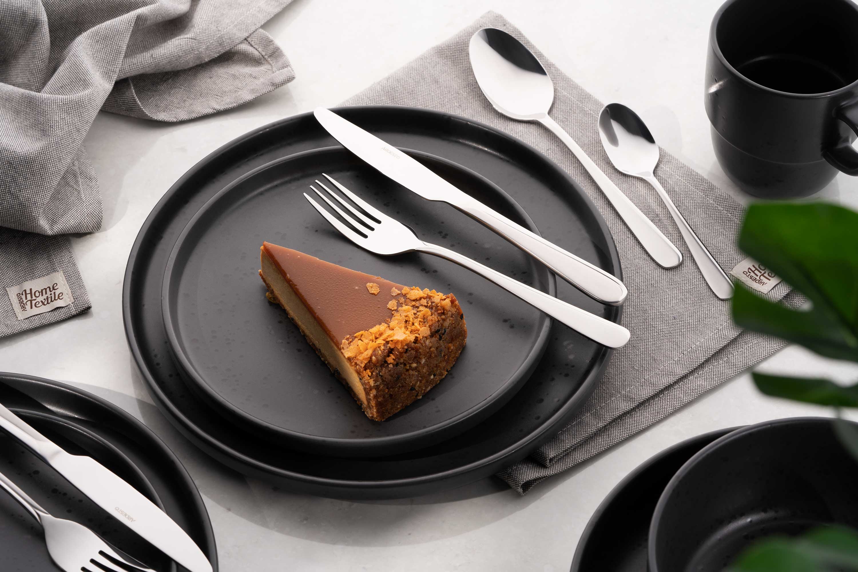 ARDESTO Table knives set Black Mars Zenith, 2pcs, stainless steel | ARDESTO