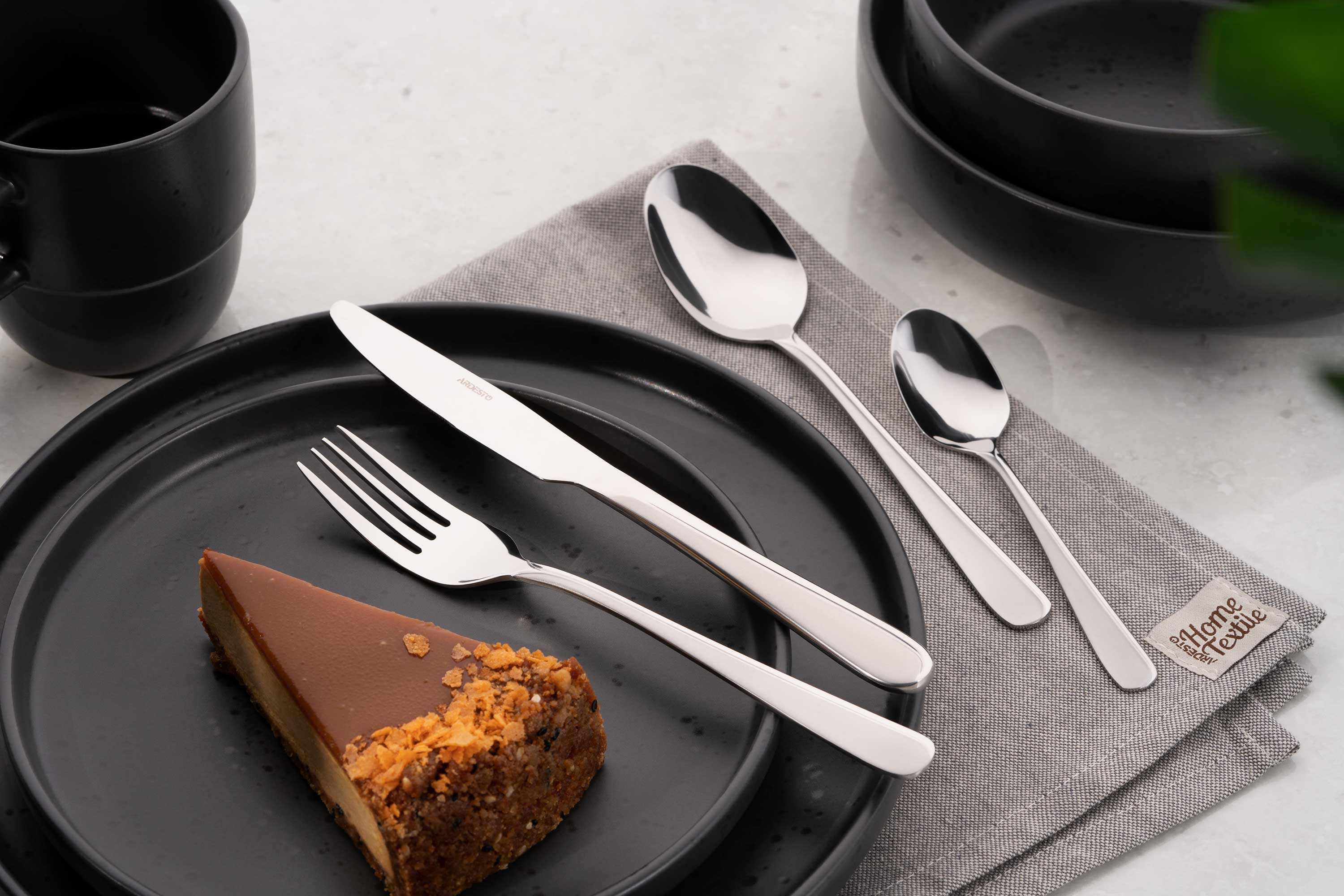 ARDESTO Table knives set Black Mars Zenith, 2pcs, stainless steel | ARDESTO