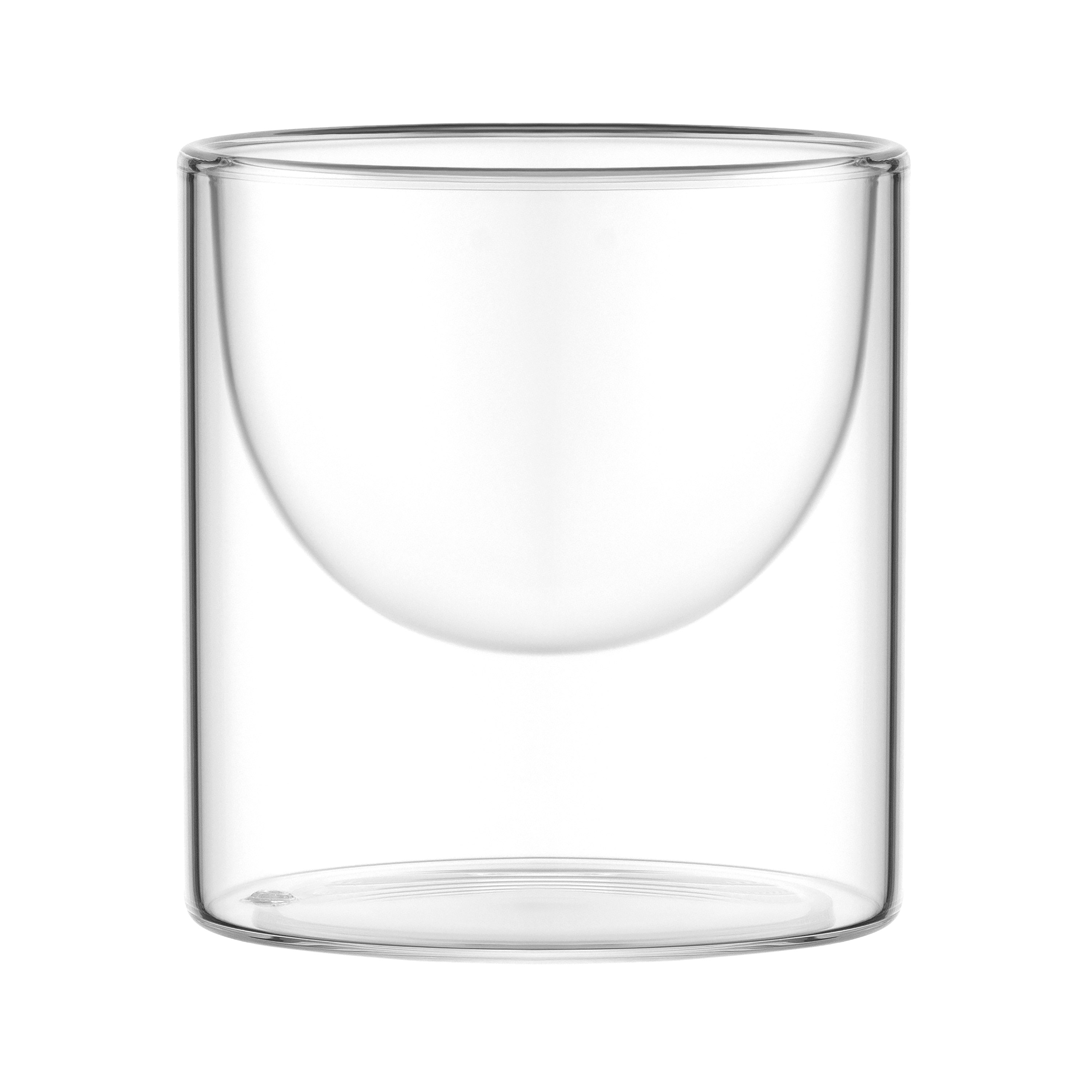 ARDESTO Double wall Dessert Glasses Set, 220ml, 2pcs, borosilicate ...