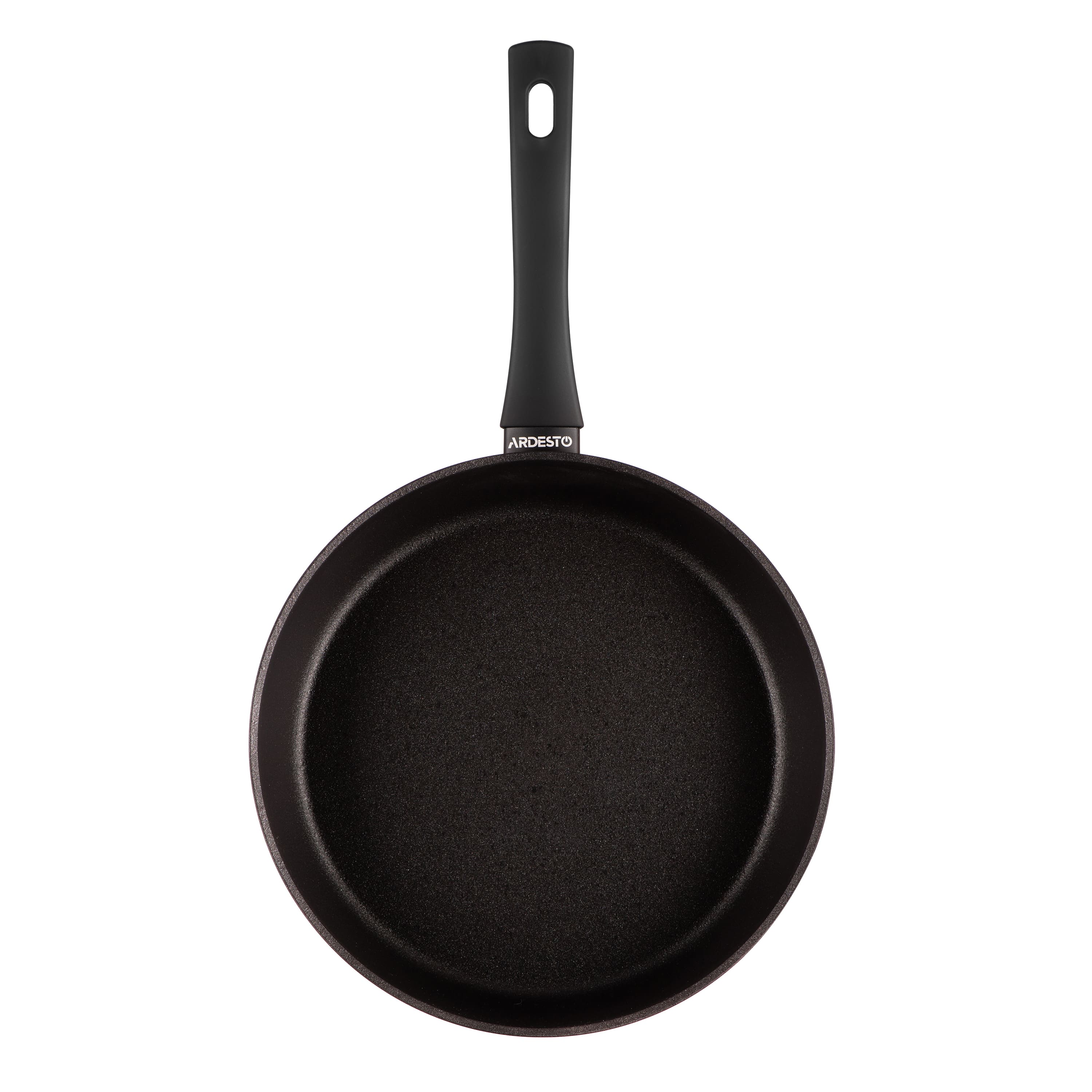 Open deep frypan ARDESTO Black Mars, 24cm, aluminium, black | ARDESTO