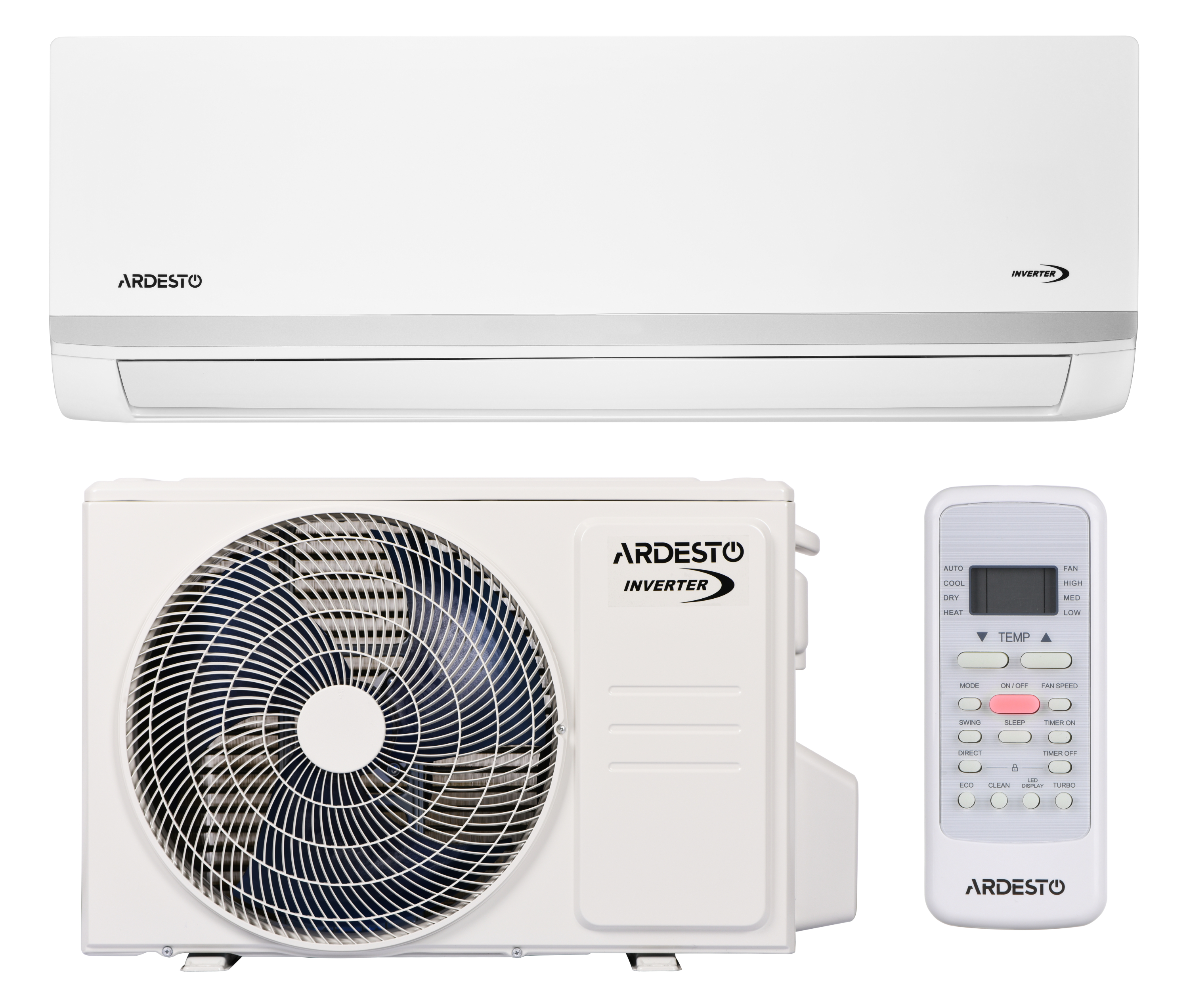 Кондиціонер Ardesto ACM-09ERP-R32-WF-AG-S 25м2 інвертор 9000BTU 2.5кВт ...
