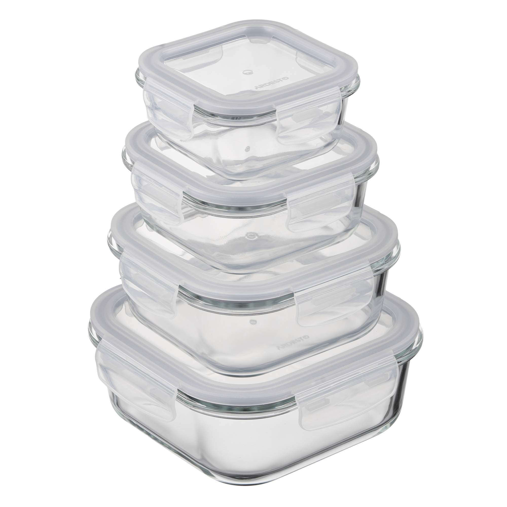 Food storage container ARDESTO Gemini 0.8l, borosilicate glass, plastic ...
