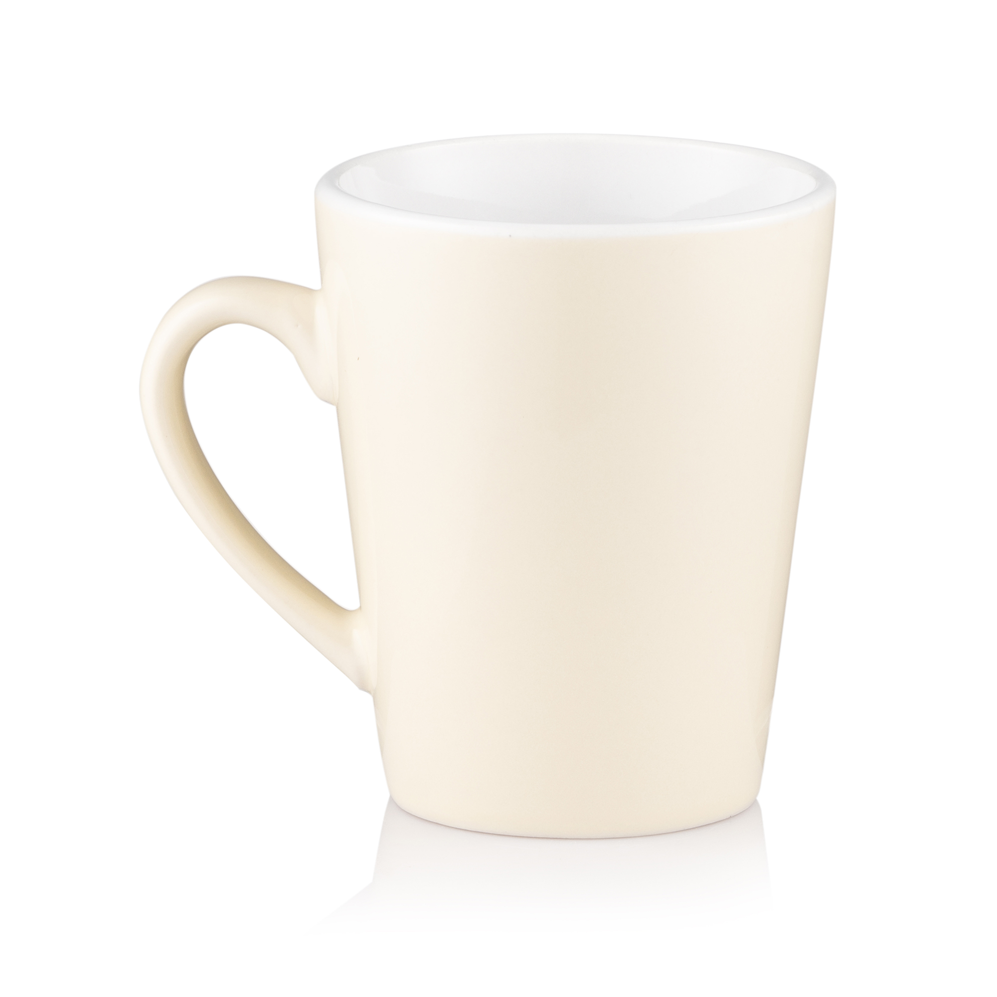 Mug ARDESTO Mario, 240ml, ceramics, beige, white | ARDESTO